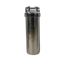 R5 Water Filters - 10" Stainless Steel Single-Stage 3/4" Outlet/Inlet